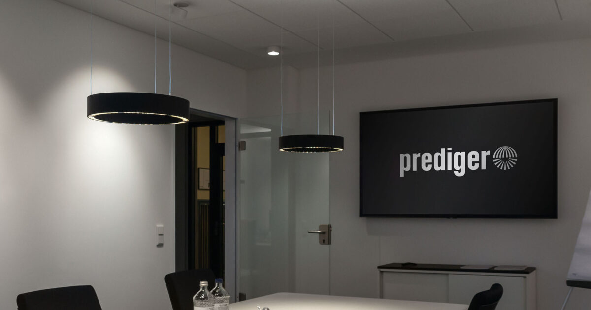 Modernes Lichtkonzept für Meetings und Arbeit | Prediger Lichtberater